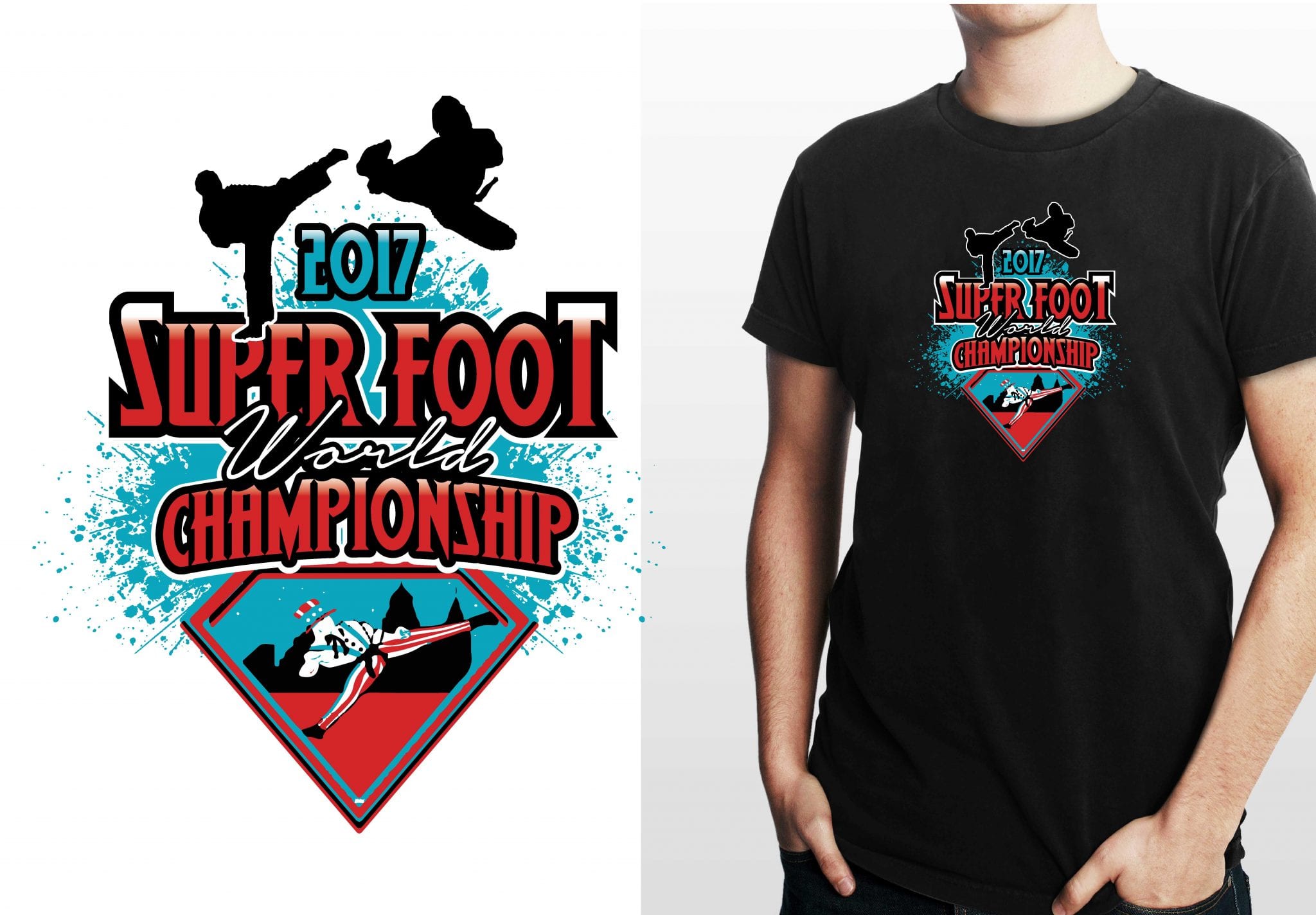 PRINT 4 1 2017 SuperFoot World Championship mike martial arts - UrArtStudio