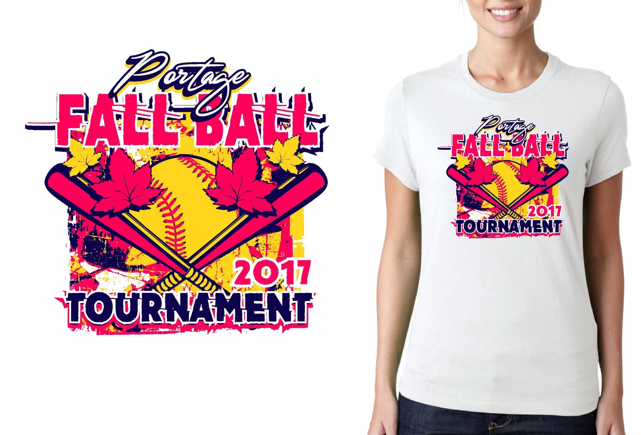 PRINT 10 7 8 2017 Portage Fall Ball Tournament ivan softball - UrArtStudio
