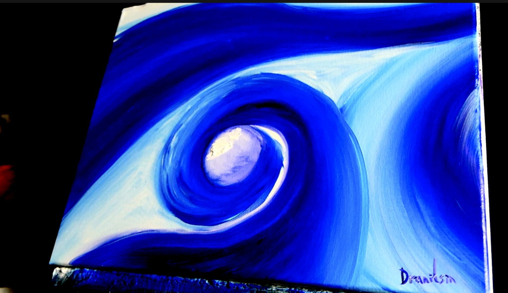BLUE-WAVE-ACRYLIC-PAINTING-TECHNIQUES-DRANITSIN1 - UrArtStudio