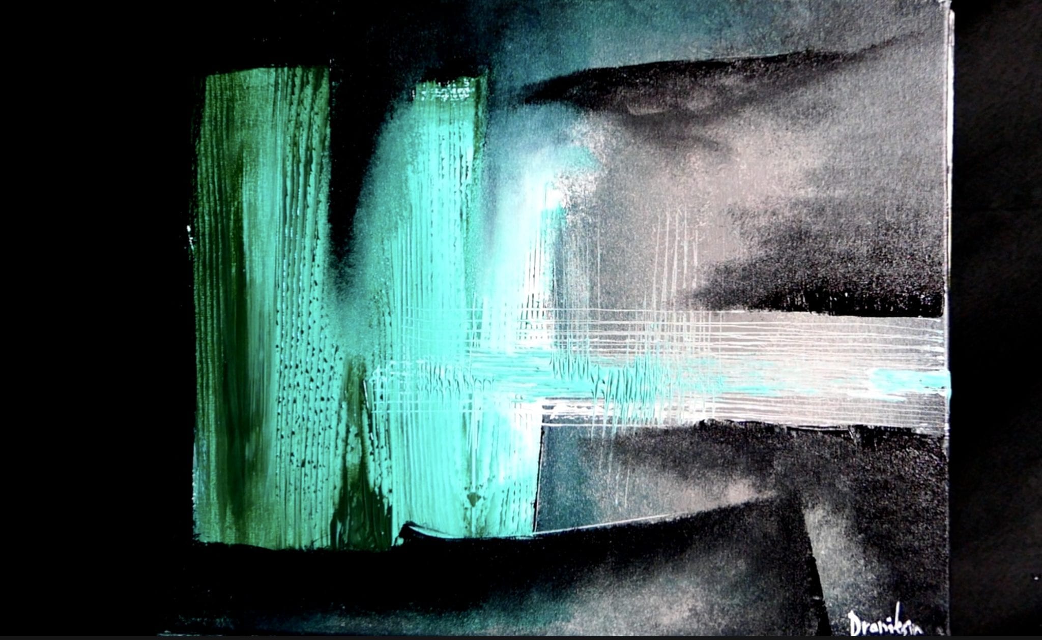 ELECTRIC-PULSE-SIMPLE-ABSTRACT-PAINTING-TECHNIQUES-DRANITSIN1 - UrArtStudio