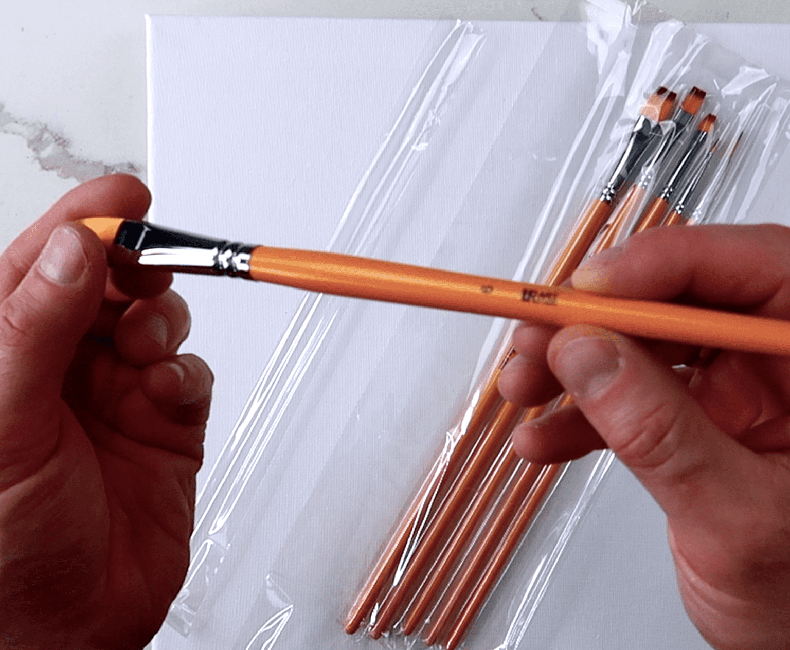 6 SMALL SQUARE BRUSHES - UrArtStudio