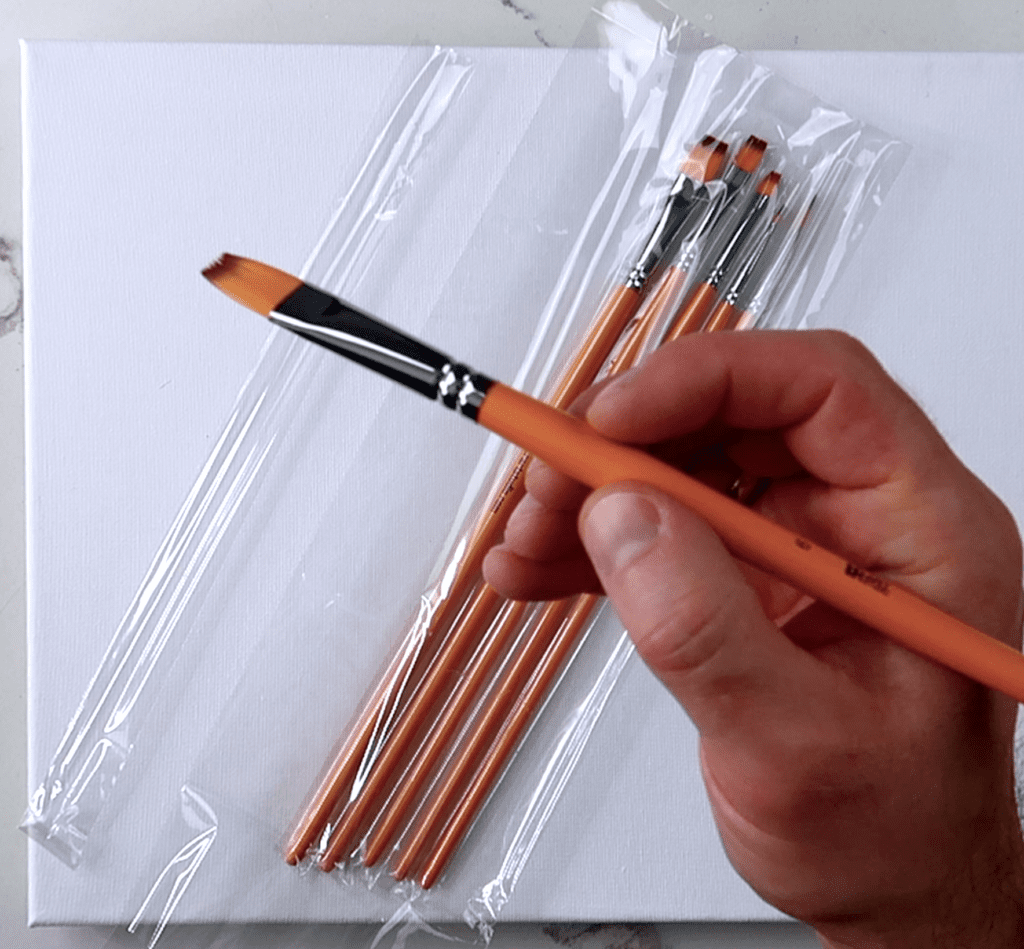 6 SMALL SQUARE BRUSHES - UrArtStudio