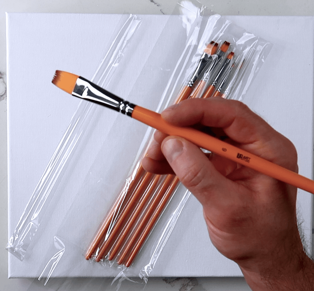 6 SMALL SQUARE BRUSHES - UrArtStudio