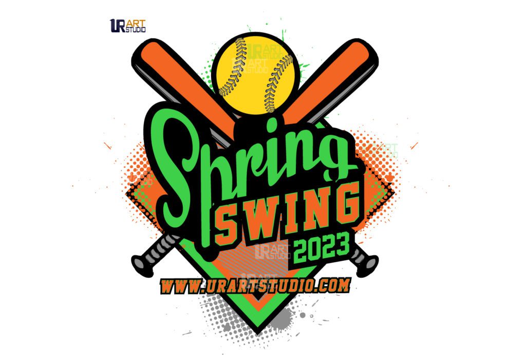 SOFTBALL DOWNLOADABLE LOGO SPRING SWING 2023 - UrArtStudio