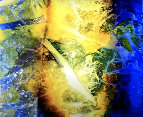 WATER SPLASH PLASTIC WRAP ACRYLIC EFFECT - UrArtStudio