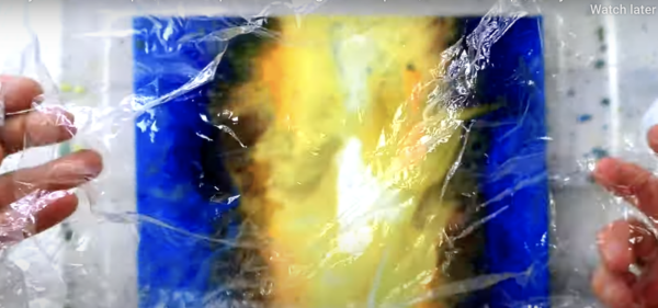 WATER SPLASH PLASTIC WRAP ACRYLIC EFFECT - UrArtStudio
