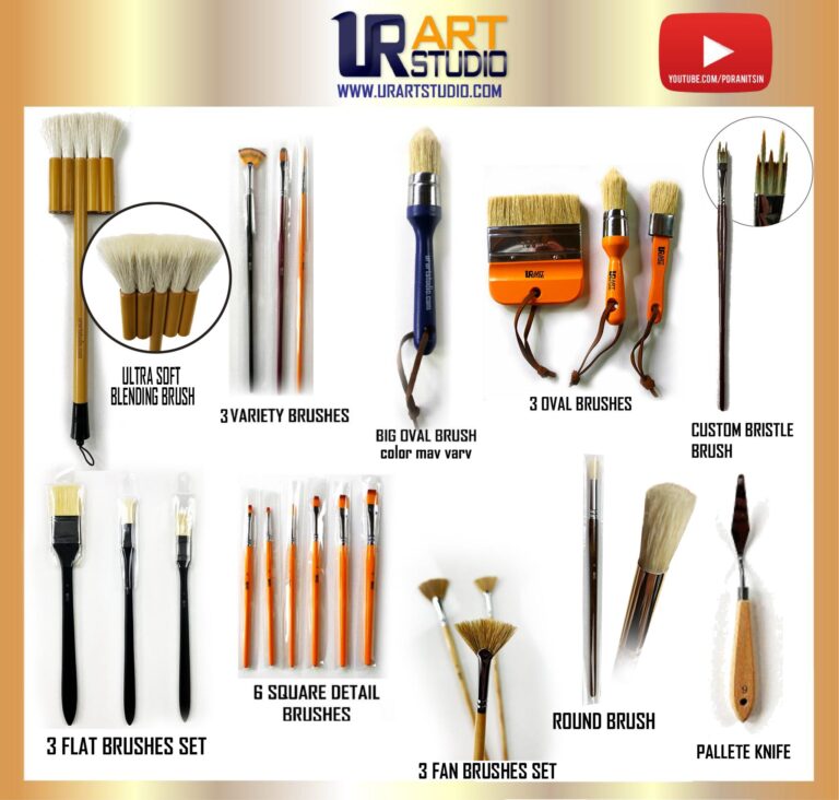 ULTIMATE PAINT BRUSH SET - UrArtStudio