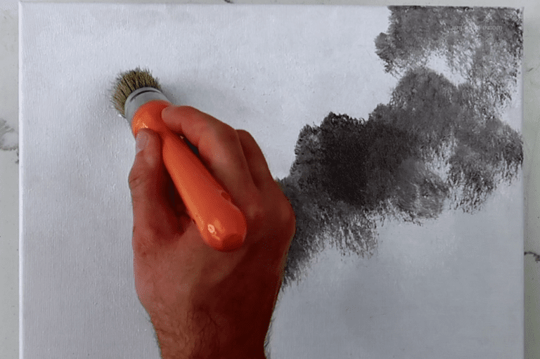 Waterfall Rocky Cliff | Guided Step by Step Acrylic Painting Tutorial ...