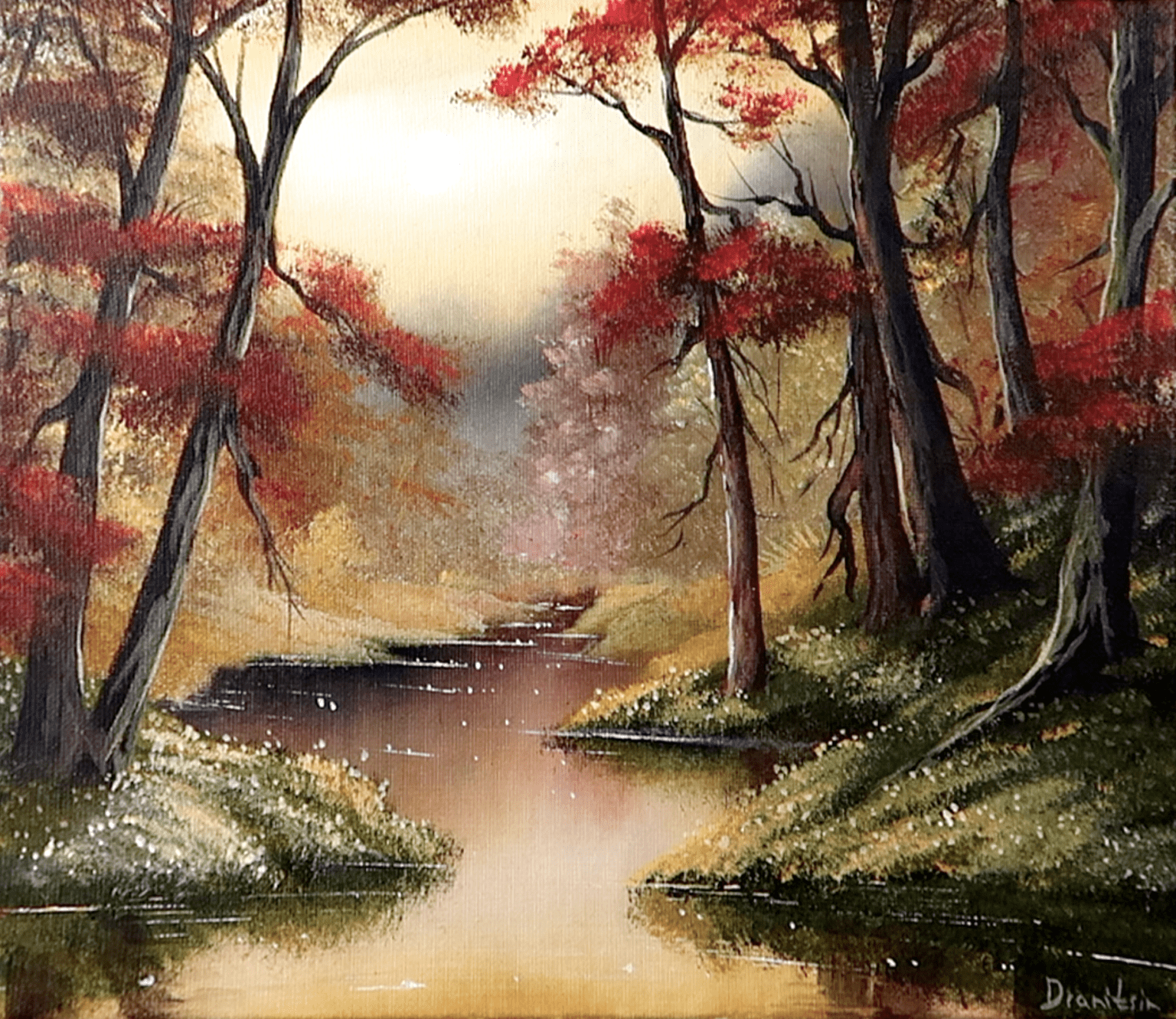 Illuminated by Moonlight: Step-by-Step Landscape Painting of a Vibrant ...
