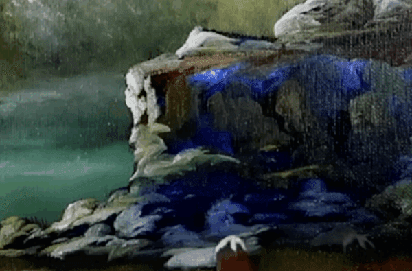Rocky Cliff by the Ocean | Step by Step acrylic painting tutorial for ...